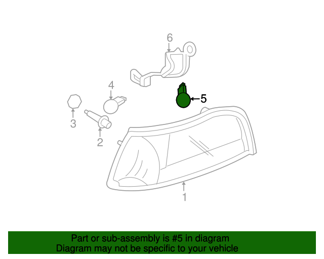 1986-2022 Ford Bulb F5DZ-13466-B | Blue Springs Ford Parts