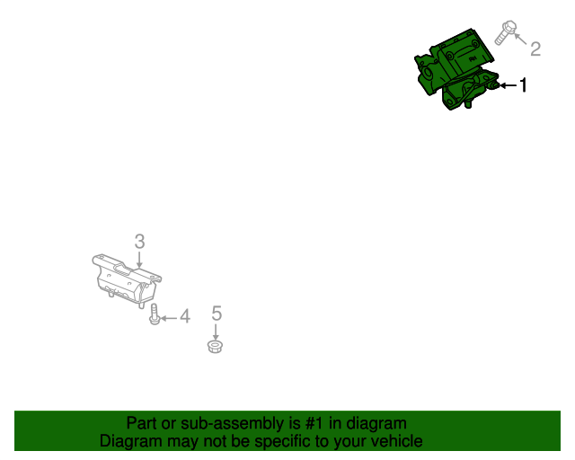 2014-2019 GM Driver Side Engine Mount 84175581 | Auto Parts Express