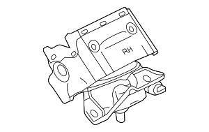 2014-2019 GM (Replaces 84175581) Driver Side Engine Mount 85579396 GM ...