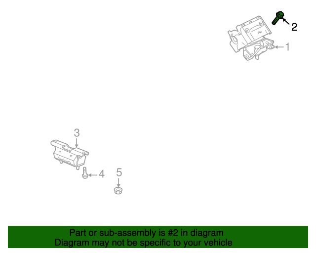 1998-2019 GM Motor Mount Bolt M4.2 X 1.41 X 20 11609475 GM ...
