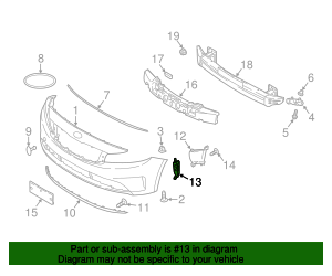 86568-A7800 - Air Duct Bezel 2017-2018 Kia Forte5 | Kia.Parts Store
