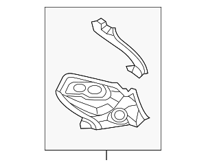 2014-2018 Mazda 3 Rear Pillar b4ya7044ya | TascaParts.com