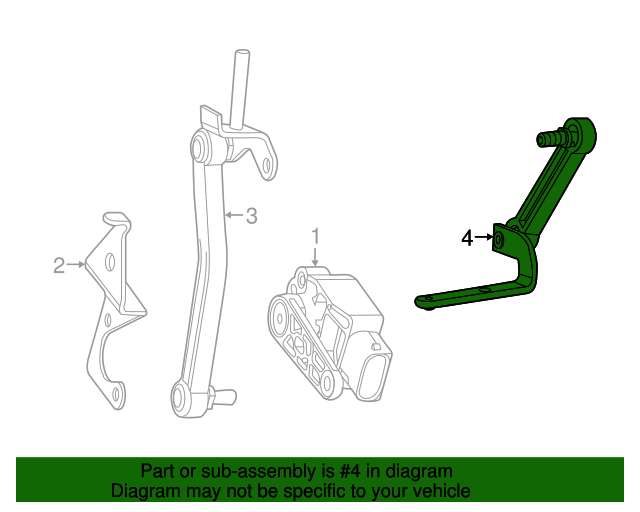166-320-09-32 - Height Sensor Link 2012-2019 Mercedes-Benz | Mercedes ...