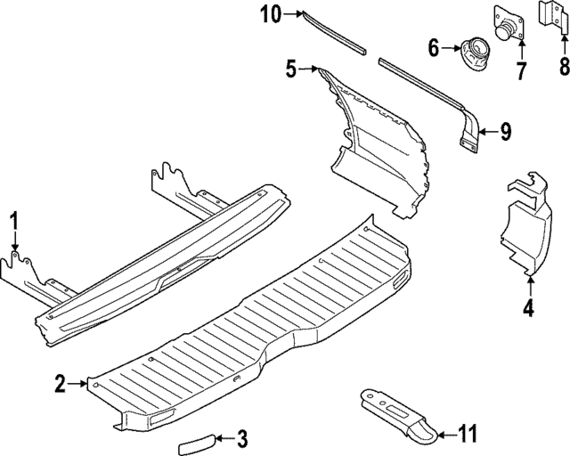 2022-2023 Ford E-Transit Bumper Outer Support KK4Z-61247A64-E | OEM ...