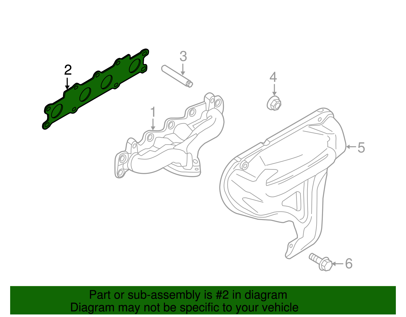 BM5Z-9448-A - Manifold Gasket 2013-2019 Ford | AutoNation Parts
