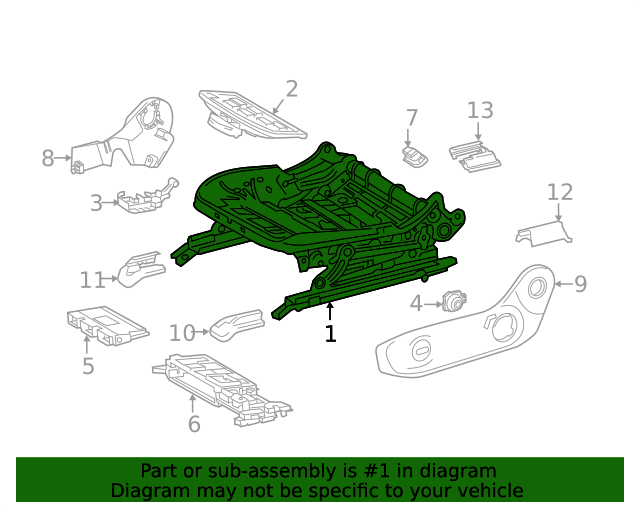 000-910-45-12 - Seat Track 2019-2023 Mercedes-Benz | AutoNationParts.com