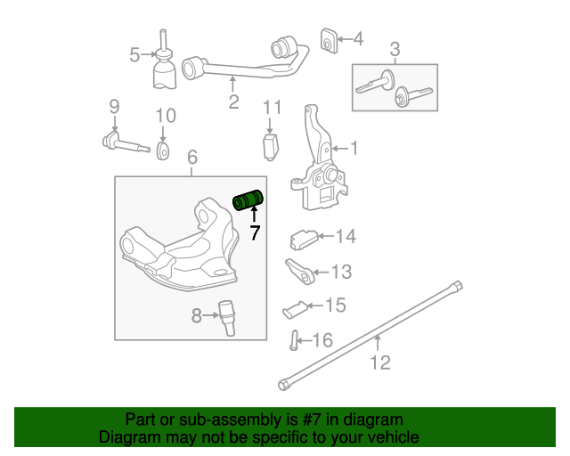 1995-2009 Ford Bushing F67Z-3069-AA | TascaParts.com