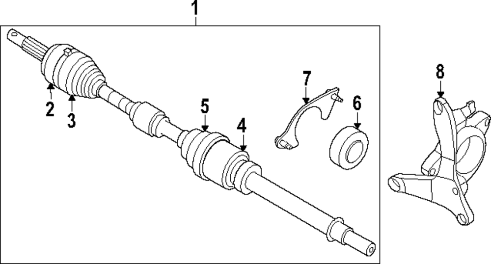 2022-2024 Nissan Pathfinder Inner Cv Joint Boot C9741-6SA1A | Temecula ...