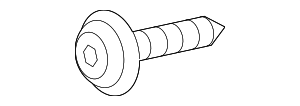 005-990-76-12 - License Plate Bracket Bolt 2010-2023 Mercedes-Benz ...
