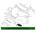 910-885-43-00-9K83 - Fog Lamp Bezel 2019-2024 Mercedes-Benz | Mercedes ...