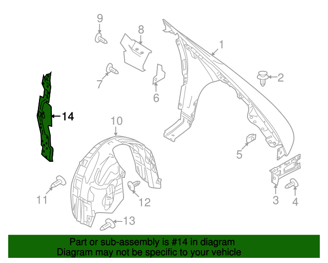 AG1Z-16E133-A 2010-2019 Ford Rear Insulator | Fairway Ford Parts