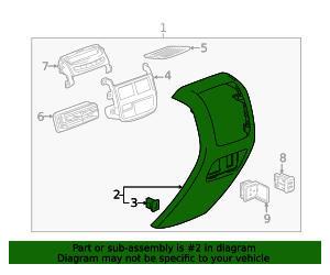 2020-2024 Cadillac Upper Trim 84621200 | OEM Parts Online