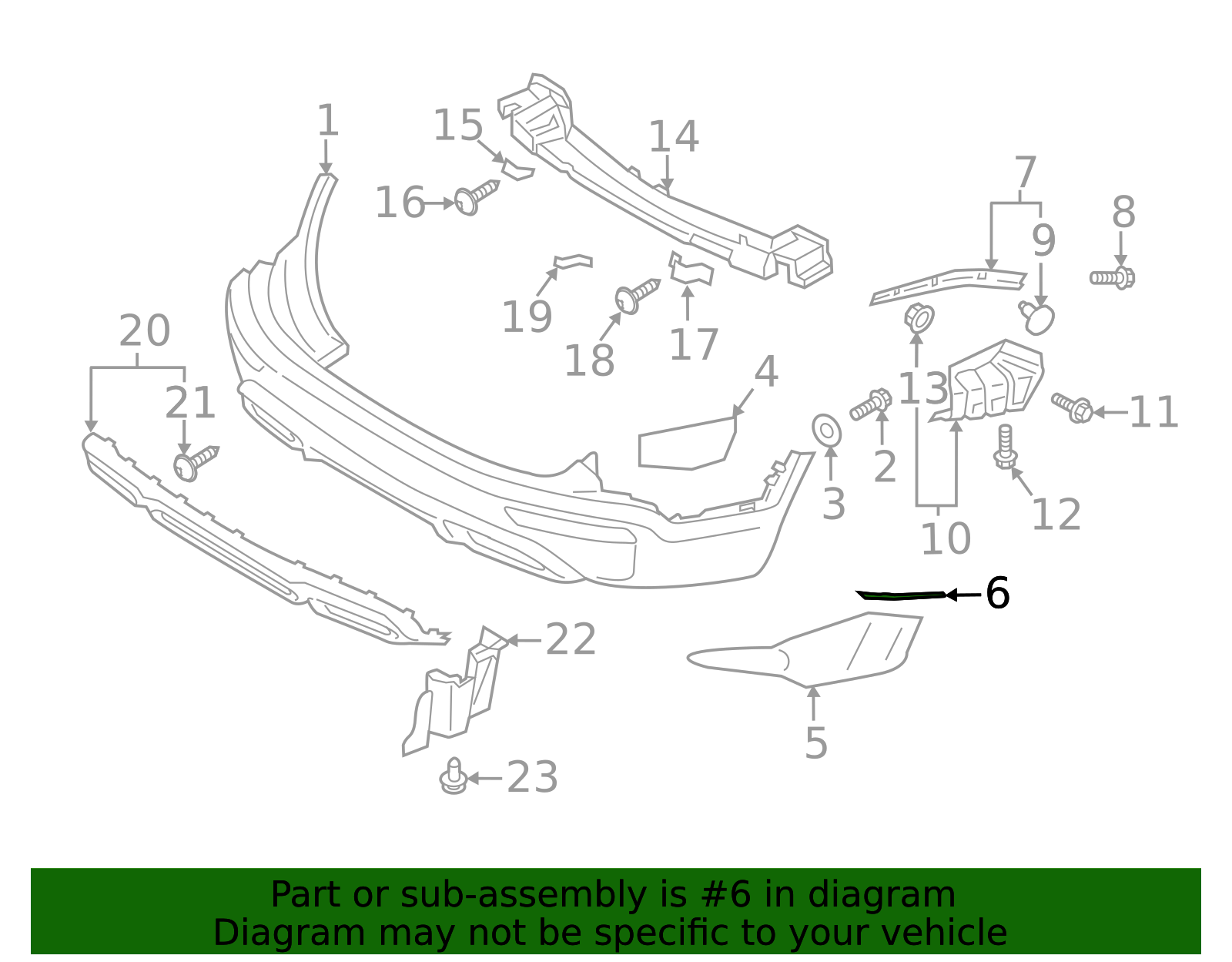 86625-S9000 - Bumper Cover Bracket 2020-2024 Kia Telluride | Kia.Parts ...