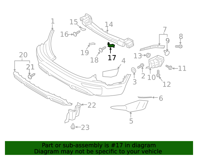 2020 Kia Telluride Impact Bar Lower Bracket 86637-S9000 | TascaParts.com