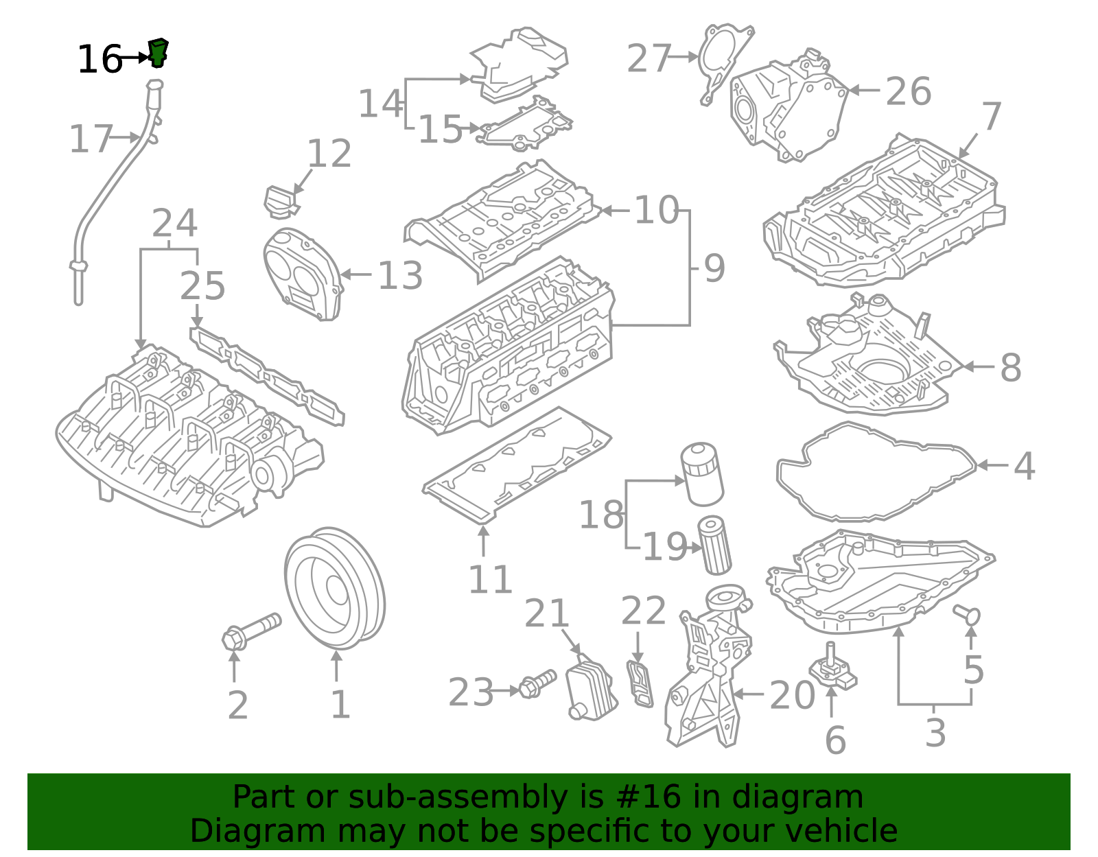 06K-115-611-AB - Engine Oil Dipstick 2015-2025 Volkswagen | Volkswagen ...