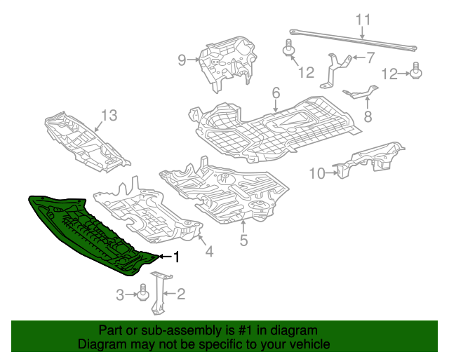 2011-2013 Mercedes-Benz E 350 Front Deflector 212-520-21-23 | MB OEM Parts