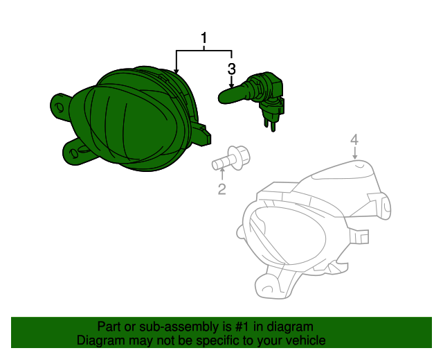 2011-2015 Lexus Fog Lamp Assembly 81220-0W040 | OEM Parts Online