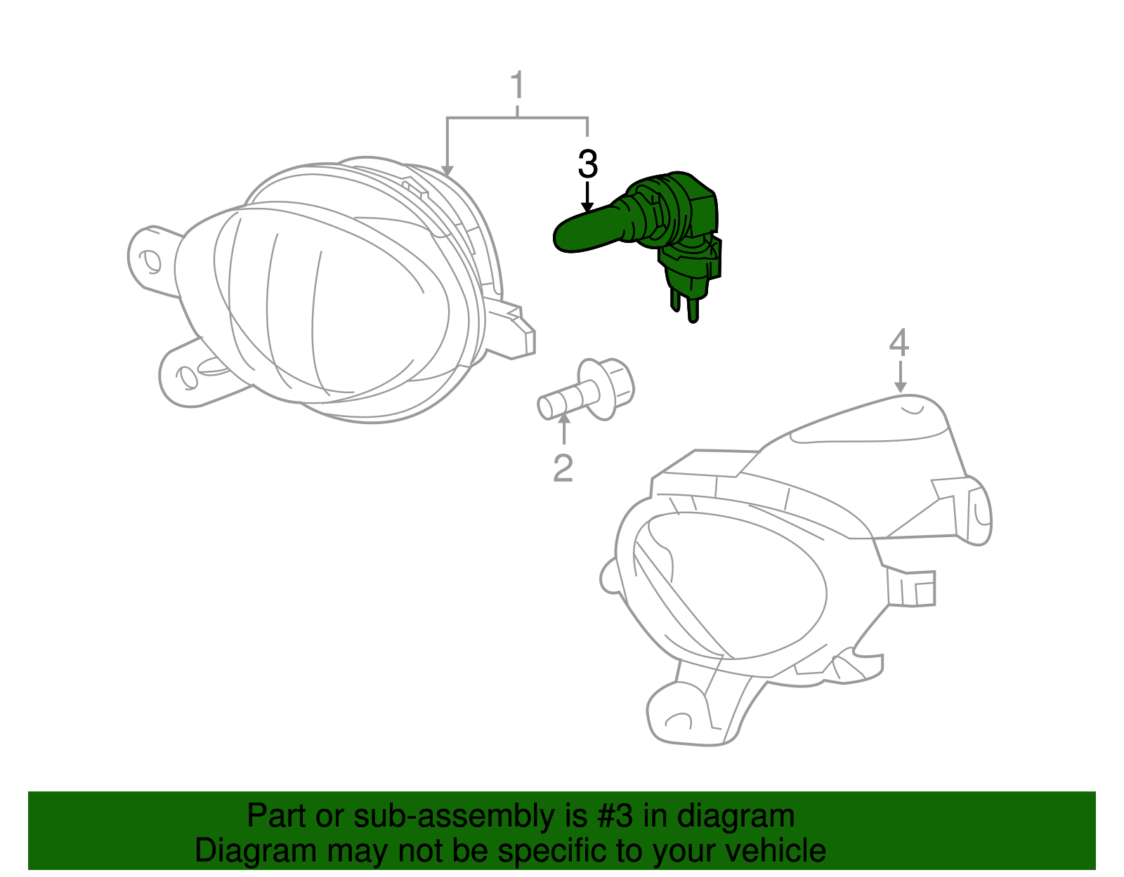 2008-2015 Lexus Fog Lamp Bulb 90981-13081 | Retail Performance Auto Parts