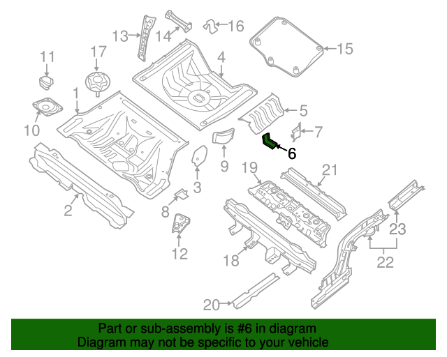 2013-2023 Nissan Side Panel Mount Bracket G9183-3TAMA | TascaParts.com