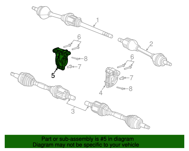 2017-2022 Jeep Compass Support Bracket - Passenger Side (RH) 68297410AA ...