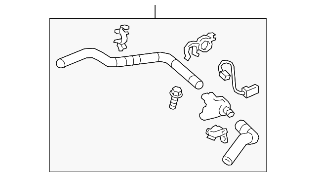 16261-F0012 - By-Pass Hose - 2018-2024 Toyota | OEM Genuine Toyota Parts