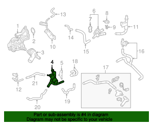 16331-F0050 - Water Outlet - 2021 Toyota Camry | OEM Genuine Toyota Parts