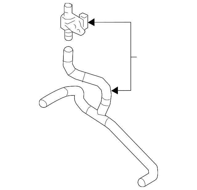16260-F0010 - By-Pass Hose - 2018-2024 Toyota | OEM Genuine Toyota Parts