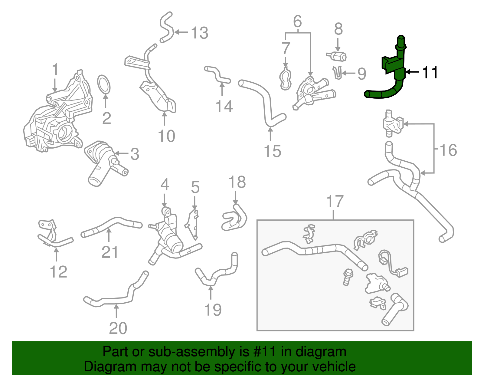 16207-F0010 - By-Pass Pipe 2018-2025 Toyota | Longo Toyota Parts