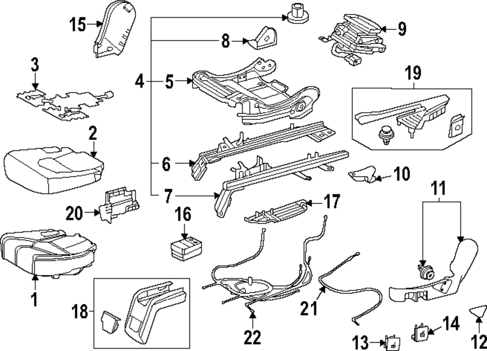 2024-2025 Toyota Grand Highlander Seat Cushion Pad 71612-0E200 | Toyota ...