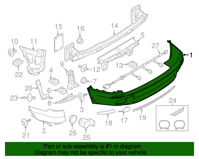 Genuine BMW 51-12-8-037-277 | Bumper Cover | FREE Shipping on Most ...
