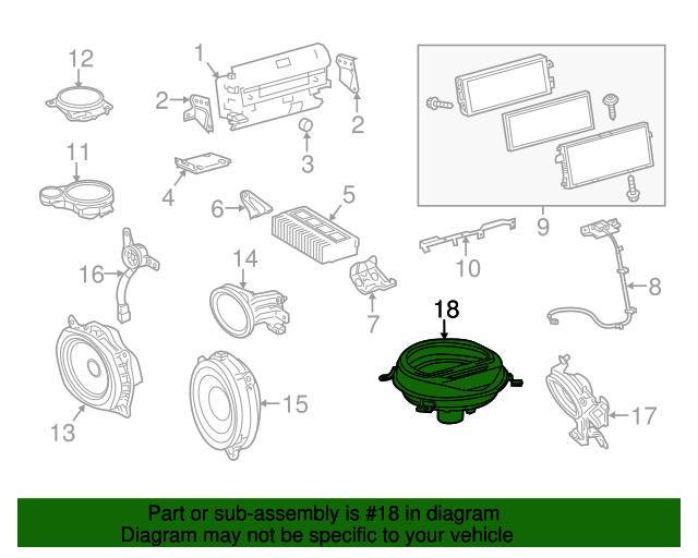 2013-2017 Lexus Speaker 86150-50270 | AutoNationParts.com