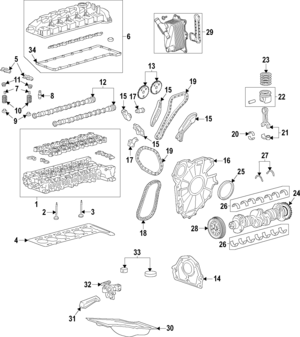2020-2024 GM Timing Chain Upper Cover 55512224 | OEM Parts Online