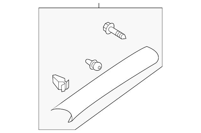 561-867-233-B-2EA - Windshield Pillar Trim 2020-2022 Volkswagen Passat ...