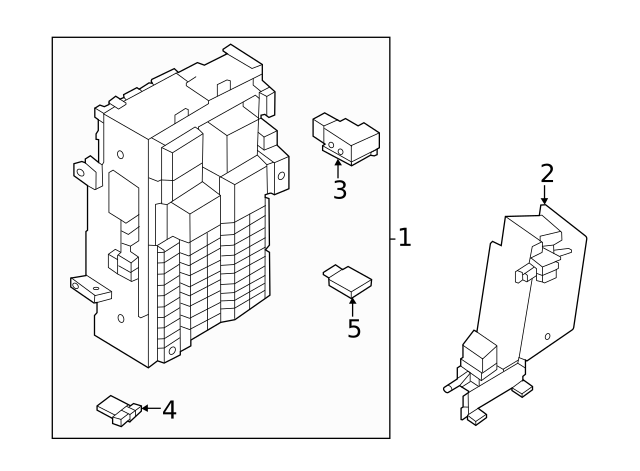 2021 Nissan Rogue Junction Block Bracket 24236-6RA0A | TascaParts.com