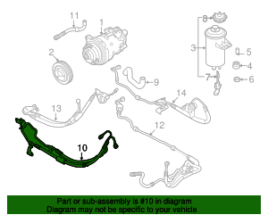 2007-2009 BMW X5 Expansion hose 32-41-6-782-290 | AutoNationParts.com
