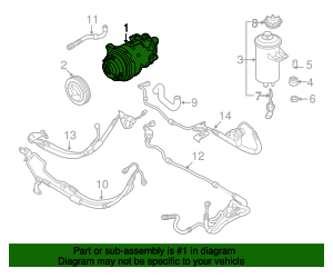 32416787344 - 2009-2010 BMW X5 Power Steering Pump (32-41-6-787-344 ...