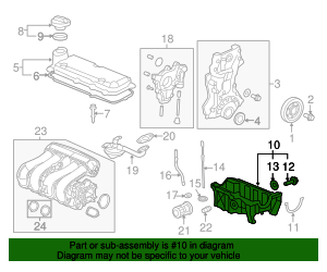 2015-2020 Honda Fit Oil Pan 11200-5R0-000 | Honda Factory Parts