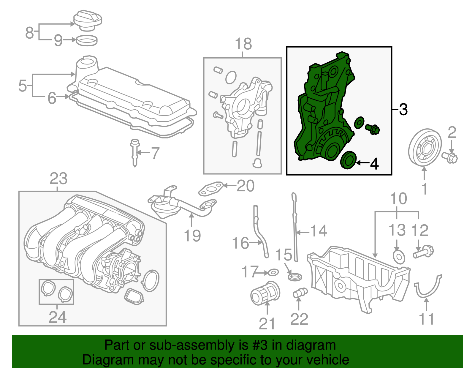 11410-5R7-020 - 2015-2020 Honda Fit - Case Assembly Chain | Honda Parts ...