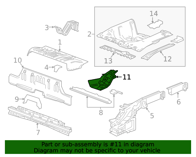 2016-2022 Chevrolet Spark Passenger Side Rear Compartment Panel ...
