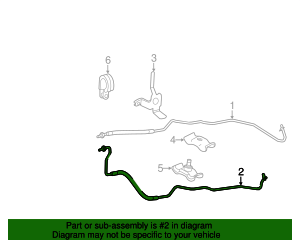 204-270-15-27 - Automatic Transmission Oil Cooler Hose Assembly 2012 ...