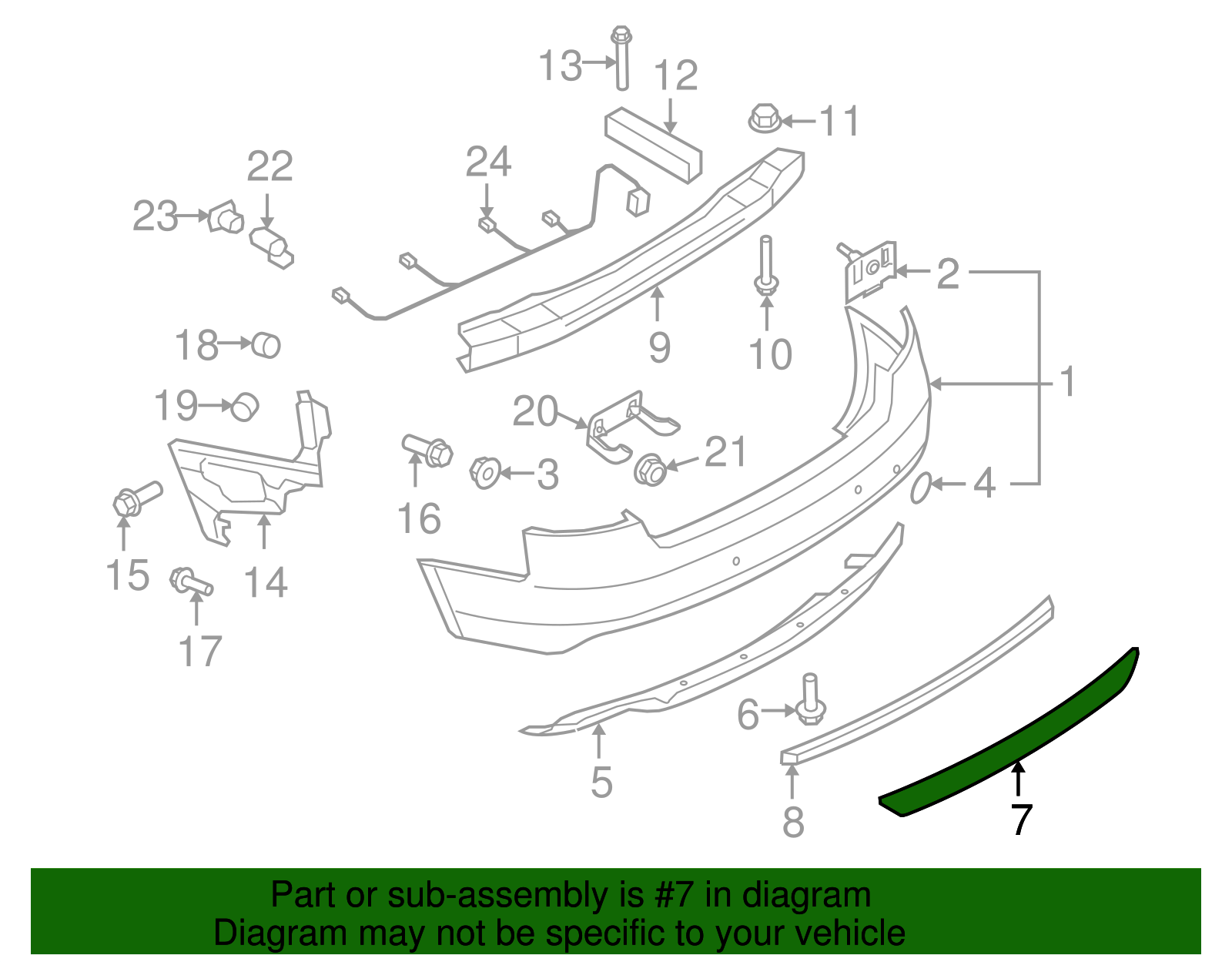 2012-2017 Audi A5 Quattro Cover Molding 8T0-807-833-A-01C | OEM Parts ...