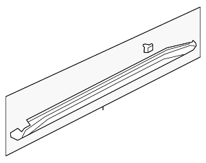 76851-1KA0A - Rocker Molding 2011-2017 Nissan Juke | Nissan Wholesale ...