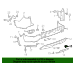 2012-2025 GM Bumper Cover Nut 11612236 GM | GMPartsDirect.com