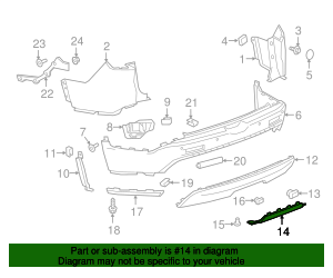 2020-2022 GMC Acadia Filler Cover 84815619 | GMPartsDirect.com