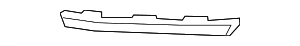2017-2019 GMC Acadia Anthracite Rear Bumper Fascia Molding 84109983 ...