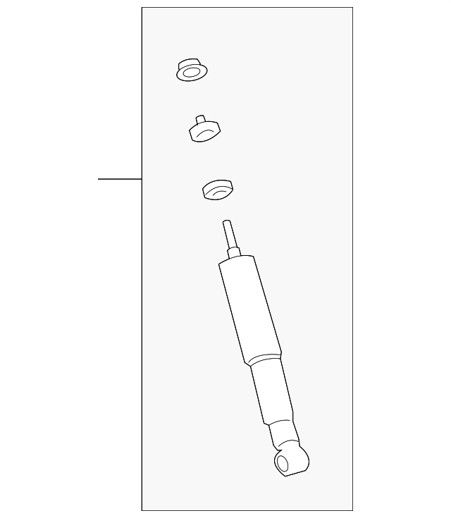 2002-2009 Toyota 4Runner Shock Absorber (Left, Right, Rear) 48530-80371 ...