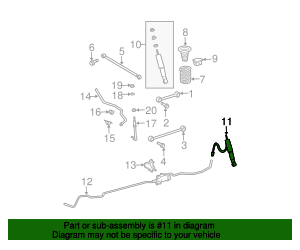 48540-39455 - Shock Absorber 2003-2009 Toyota 4Runner | Bam Wholesale Parts
