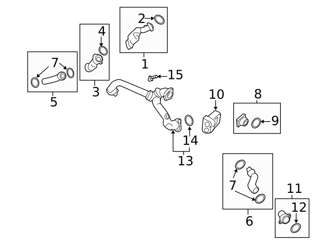 2019-2021 Porsche Macan Inter-Cooler Hose PAC-145-673-A | Gaudin ...