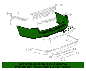 2021-2024 GM Bumper Cover 87814042 GM | GMPartsDirect.com