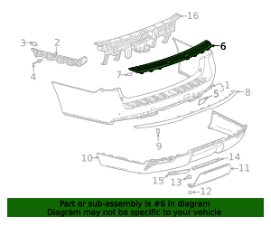 2021-2024 GM Rear Bumper Fascia Step Pad 84286523 GM | GMPartsDirect.com